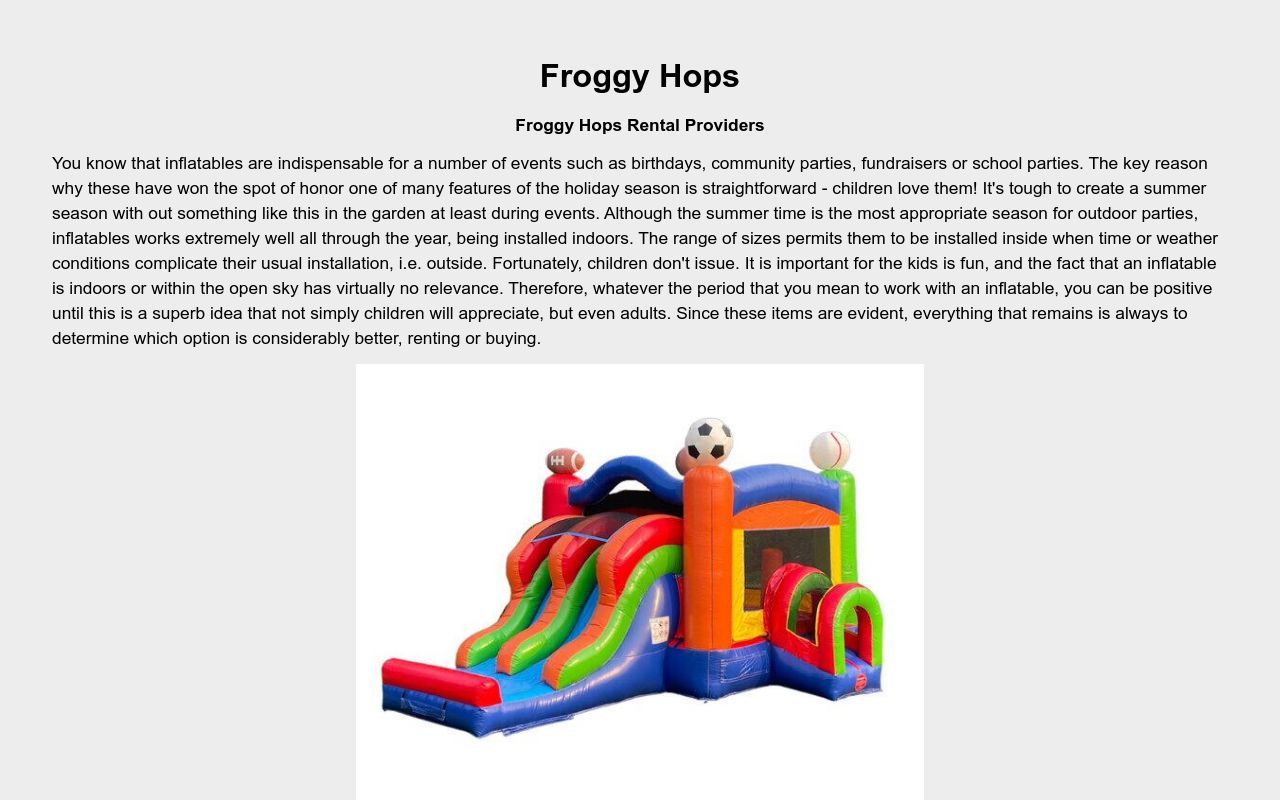 Froggy Hops
